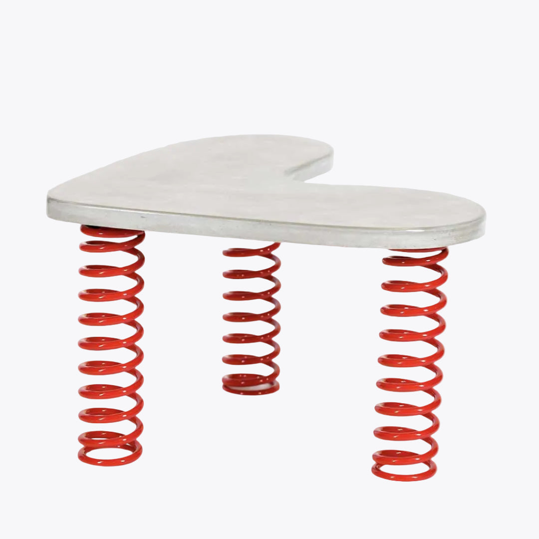 Easy Love - Coffee Table Natural Concrete & Red Springs – AMARIA